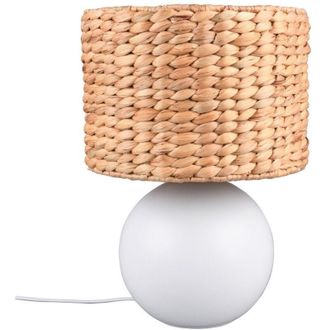 Trio Lampe design, Lampe &agrave; poser &Oslash;28 cm Vina Blanc en C&eacute;ramique