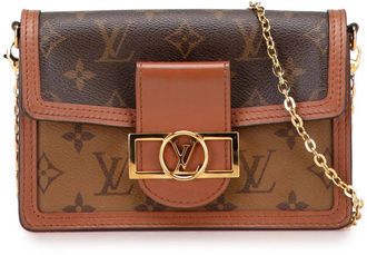 Louis Vuitton Hobo Bags - Monogram Reverse Dauphine Wallet on Chain - Gr. unisize - in Braun - für Damen