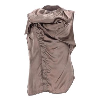 Rick Owens SL Island Shirt - - Tops - Damen - Braun - M