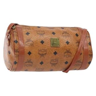 MCM Pre-owned Plastik schultertasche - - Pre-owned - Damen - Braun - ONE SIZE