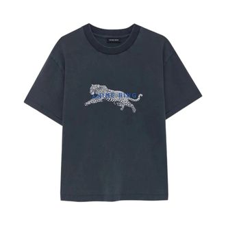 Anine Bing Cade Tee - - Tops - Damen - Schwarzk - XS