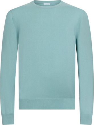 Malo Homme, Pulls, Bleu, Taille: 3XL Cashmere Crewneck Sweater