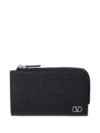 Valentino Garavani porte-cartes à fermeture zippée - Noir