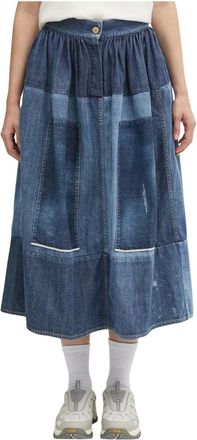 Visvim Femme, Jupes, Bleu, Taille: 38 FR Midi Skirts