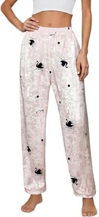 Generic Legging Anti UV Femme Pantalon Cotel&eacute; &Eacute;lastique Droite Paillette Slouchy Dentelle Fran&ccedil;ais Blanche Fin City Femmes Rayure Elephant Aubergine Biker Qui