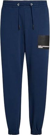 Karl Lagerfeld Jean Karl Lagerfeld pour Homme Pantalon De Surv&ecirc;tement avec Logo Encadr&eacute; Coupe Classique Noir, S