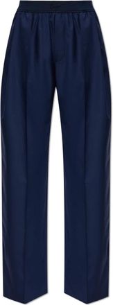 Kenzo Femme, Pantalons, Bleu, Taille: 36 FR Pantalon Large en Laine