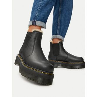 Dr. Martens Klassische Stiefeletten Dr. Martens 2976 Quad Fl 25635001 Schwarz