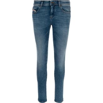 Diesel Slim Fit Rei&szlig;verschluss Stretch Jeans - - Jeans - Damen - Blau - W28 L32