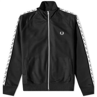 Fred Perry Taped Track Jacket - - Sweatshirts & Hoodies - Herren - Schwarzk - XL
