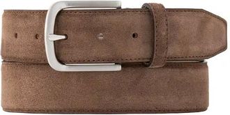 Lindenmann Herren Gürtel braun Veloursleder