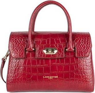 Lancaster | Exo - Petit Sac à Main Cuir de Vachette Grainé Carmin