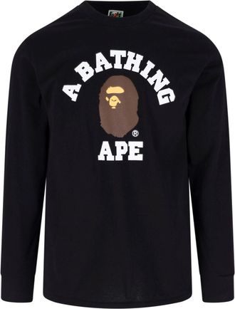 A Bathing Ape T-Shirt-Logo College Ls