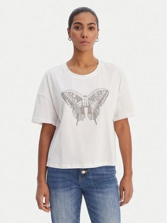 Fracomina T-Shirt FR26ST3046J401N5 Wei&szlig; Regular Fit