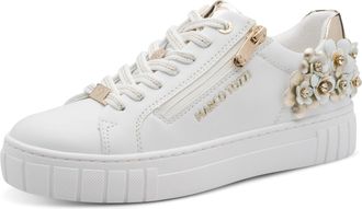 Marco Tozzi Marco Tozzi Damen Sneaker weiches Feel Me Wechselfu&szlig;bett weiches Innenfutter Modern, wei&szlig; (White Comb), 40 EU