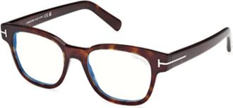 Tom Ford unisex, Accessoires, Brun, Taille: 52 MM Square Optical Frame