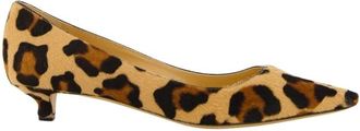 Francesco Russo Femme, Chaussures, Beige, Taille: 38 1/2 EU Escarpins &agrave; talon chaton Natural Leo Pony Hair