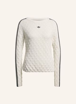 adidas Originals Adidas Originals Adidas Originals Sweatshirt Solid Spike, Schmal Geschnitten, Gewirktes Material weiss