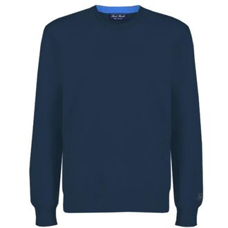 Saint Barth Pull col rond Regent - Homme - Pulls - Bleu - Taille: M