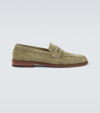 Manolo Blahnik Loafers Perry aus Veloursleder