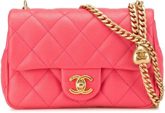 Chanel Hobo Bags - Mini Quilted Caviar Sweetheart Flap - Gr. unisize - in Gold - f&uuml;r Damen