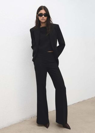 Mango Kurze Anzugweste schwarz - Damen - XXS - MANGO