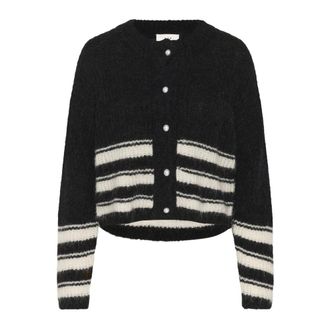 Karen by Simonsen KBTot Cardigan - - Knitwear - Damen - Schwarzk - XS