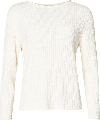 Lind Femme, Pulls, Blanc, Taille: 42 FR Pulls &agrave; col rond