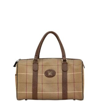 Burberry unisex, Pre-owned, Vert, Taille: ONE Size Pre-owned Cuir sacs-de-voyage
