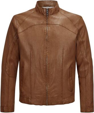 Milestone Lederjacke MSWinston klassischer Biker Blouson aus genarbtem Lammleder