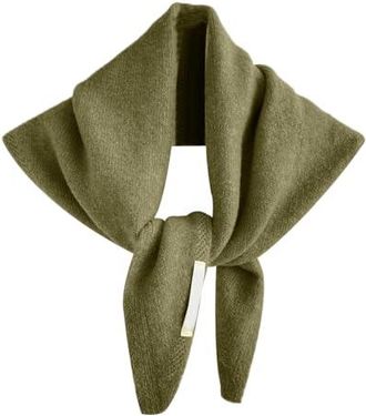 Generic Écharpe triangulaire tricotée en laine mélangée pour femme - Multifonction - Écharpe tricotée chaude, Vert, 105*35*2cm