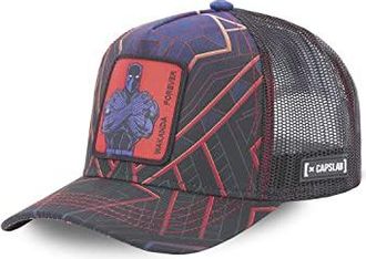 Capslab Cap with a Visor, Black, One Size Mens