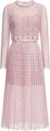 Self Portrait Femme, Robes, Rose, Taille: 40 FR Rs26-172M-P Robe Midi