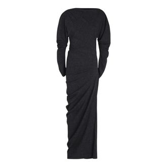 Cortana Femme, Robes, Noir, Taille: 40 FR Robe Longue Intemporelle