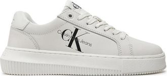 Calvin Klein Jeans Sneakers Chunky Cupsole Laceup Mon Lth Wn YW0YW00823 Weiß