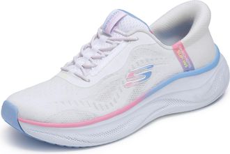 Skechers Womens Skech Cloud Hands Free Slip-ins Sneaker, Wei&szlig;/mehrfarbig, 39.5 EU