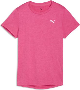 Puma TAD ESSENTIALS Meliertes T-Shirt Damen, Kleidung, Rosa, XXS