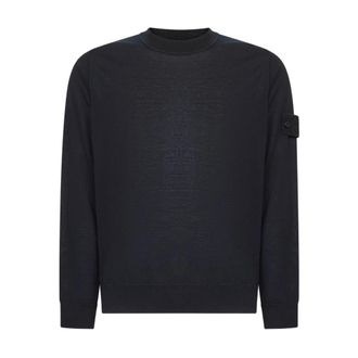 Stone Island Blaue Pullover f&uuml;r M&auml;nner - - Knitwear - Herren - Blau - M