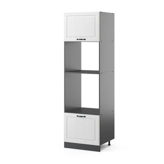 Vicco Mikrowellenschrank R-Line, Weiß Landhaus, 60 cm