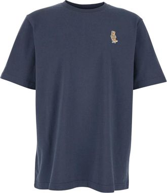 Maison Kitsun&eacute; Homme, Tops, Bleu, Taille: XL Polo Chemises