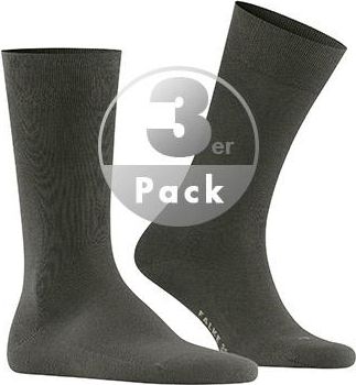 Falke Herren Socken grün Baumwolle unifarben