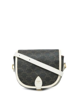 Celine sac à bandoulière Folco Triomphe médium (2020) - Marron