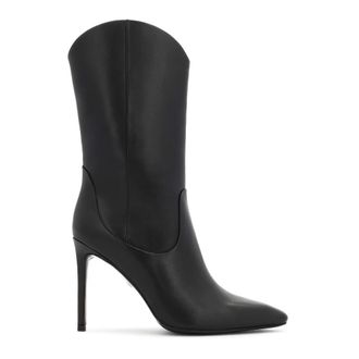 Kazar Femme, Chaussures, Noir, Taille: 40 EU Bottines en cuir &agrave; talons avec partie sup&eacute;rieure arrondie