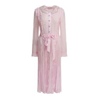 Self Portrait Femme, Robes, Rose, Taille: 36 FR Maxi Robes