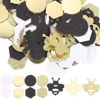 Valiclud 180 St&uuml;ck Bienenkonfetti aus Papier Biologisch Abbaubares Party Konfetti f&uuml;r Geburtstags und Tischdekoration Mehrfarbiges Papierstreu f&uuml;r Festlichkeit