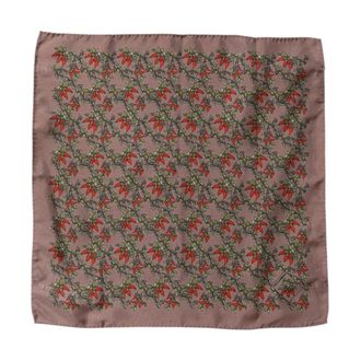 Dolce & Gabbana Luxuri&ouml;ser Seidenlogo-Foulard-Schal - - Accessories - Herren - Braun - ONE SIZE