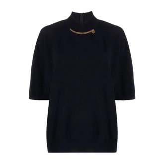 Stella McCartney Falabella Chain Feinstrickpullover - - Knitwear - Damen - Blau - S