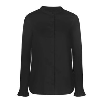 Mos Mosh MOS Mosh, Femme, Blouses et Chemises, Noir, Taille: 42 FR Chemise Noire avec Fermeture Boutonn&eacute;e