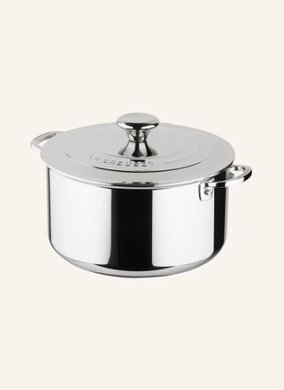 LE CREUSET Fleischtopf 3-Ply Plus silber