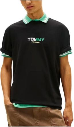 Tommy Hilfiger Homme, Tops, Noir, Taille: M Polo Chemises
